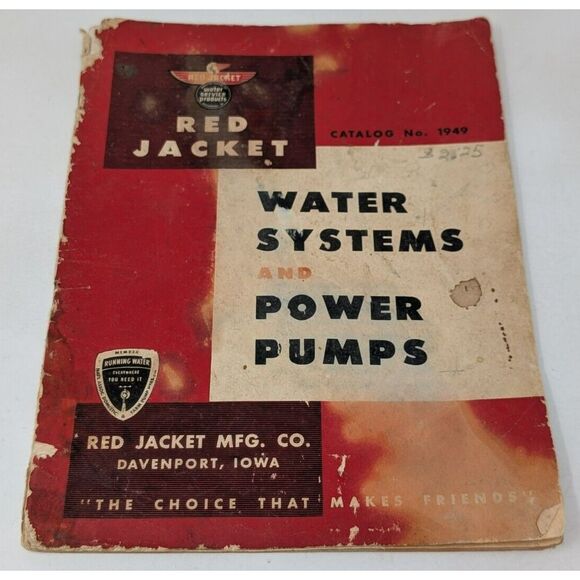 Accents | Vintage Red Jacket Water Systems Power Pumps Supply Catalog ...